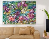 Rivier met bloemen van ART Eva Maria op canvas, behang en meer